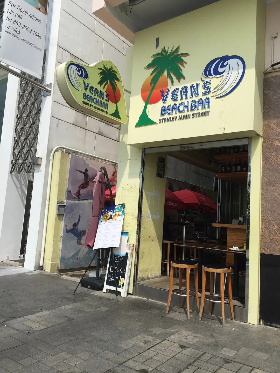 Vern's Beach Bar's Menu - International Pizza in Stanley Hong Kong ...